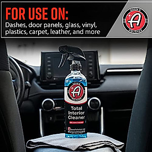 Adam’s Total Interior Cleaner & Protectant (16oz) - Car Interior Quick Detailer & SiO2 Protection - Ceramic Infused UV Protection, Anti-Static, OEM Finish - For Leather, Vinyl, Plastics, Glass & More