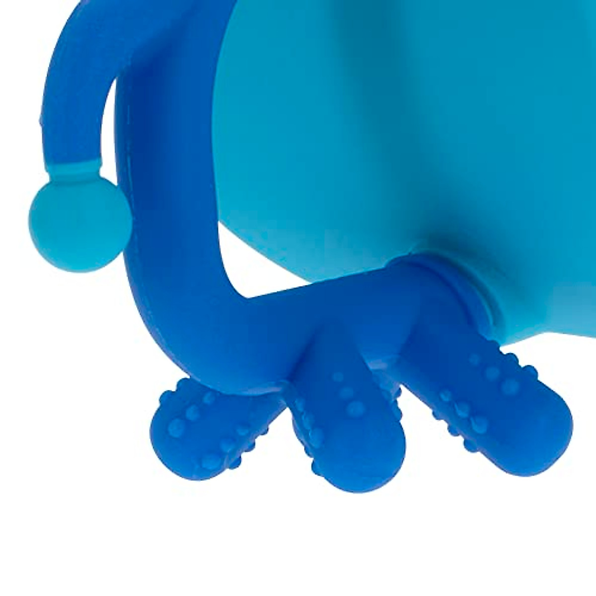 Nuby Geo Zoos Massaging Teether - Baby Teething Toy - Soft Easy Grip - 3+ Months - Elephant