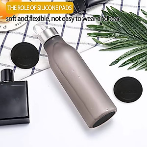 Mozeat Lens 10Pcs Rubber Bottoms for Sublimation Tumblers, Protective Anti-Slip Silicone Bottoms with Adhesive, Tumbler Bumpers Rubber Bottom for Skinny Tumblers