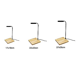 LED Aquarium Light 360 Degree Full Spectrum LED Light with Bamboo Board 10W Nano Fish Tank Light USB Powered Flat Nano Aquarium Light Bett a Fish Tank Light for Plant Growth