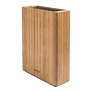 ARCOS Universal Knife Block Set Without Knives Up to 10 Inch. 220x89x280mm. 3700 gr. Made of Bamboo. Series Tacos Universales. Color Brown