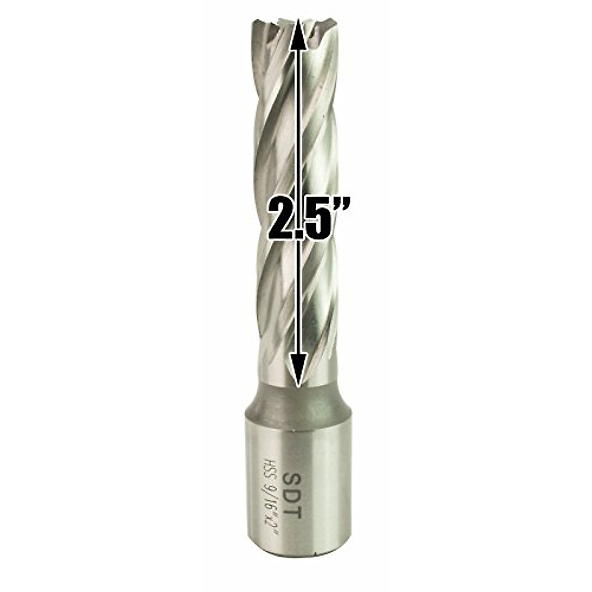 Steel Dragon Tools 9/16" x 2" High Speed Steel Annular Cutter with 3/4" Weldon Shank
