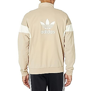 adidas Originals Men's Adicolor Classics Cut Line Track Jacket, Wonder Beige, Large