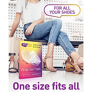 Clear Gel Metatarsal Foot Pads for Women & Men – Thicker Foot Gel Cushion Pads for More Comfort and Pain Relief – Silicone Metatarsal Pads – Upgraded Shoe Pads for Women Shoes (Clear Gel Pads)