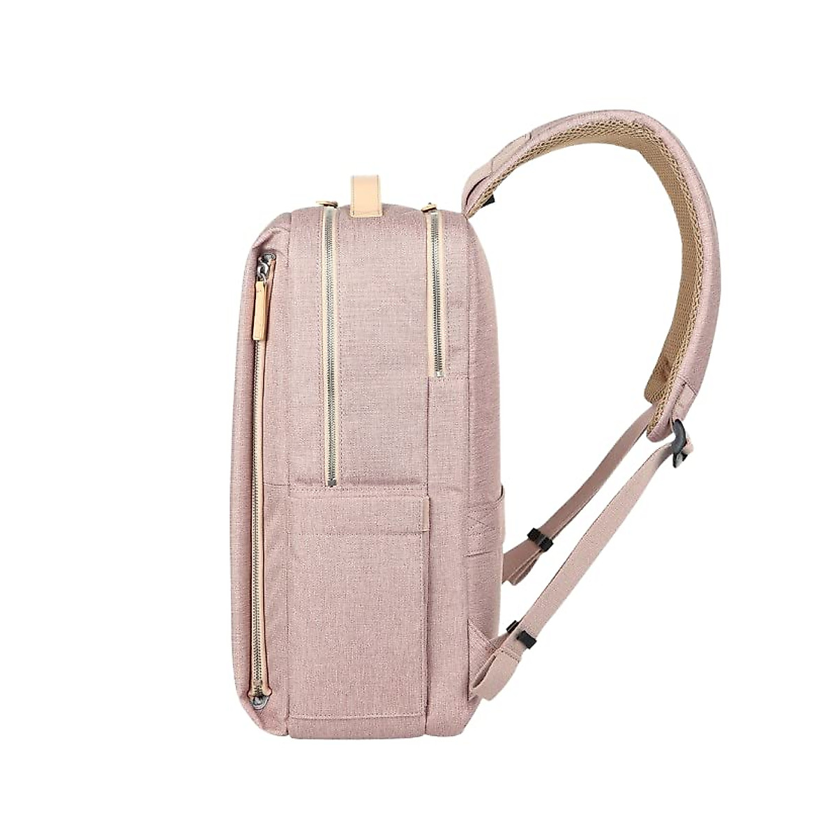 Nordace - Smart Backpack Siena 19L-volt laptop compartment USB connection water-resistant weight: 0.88 kg luggage strap security pocket water bottle slim design, pink