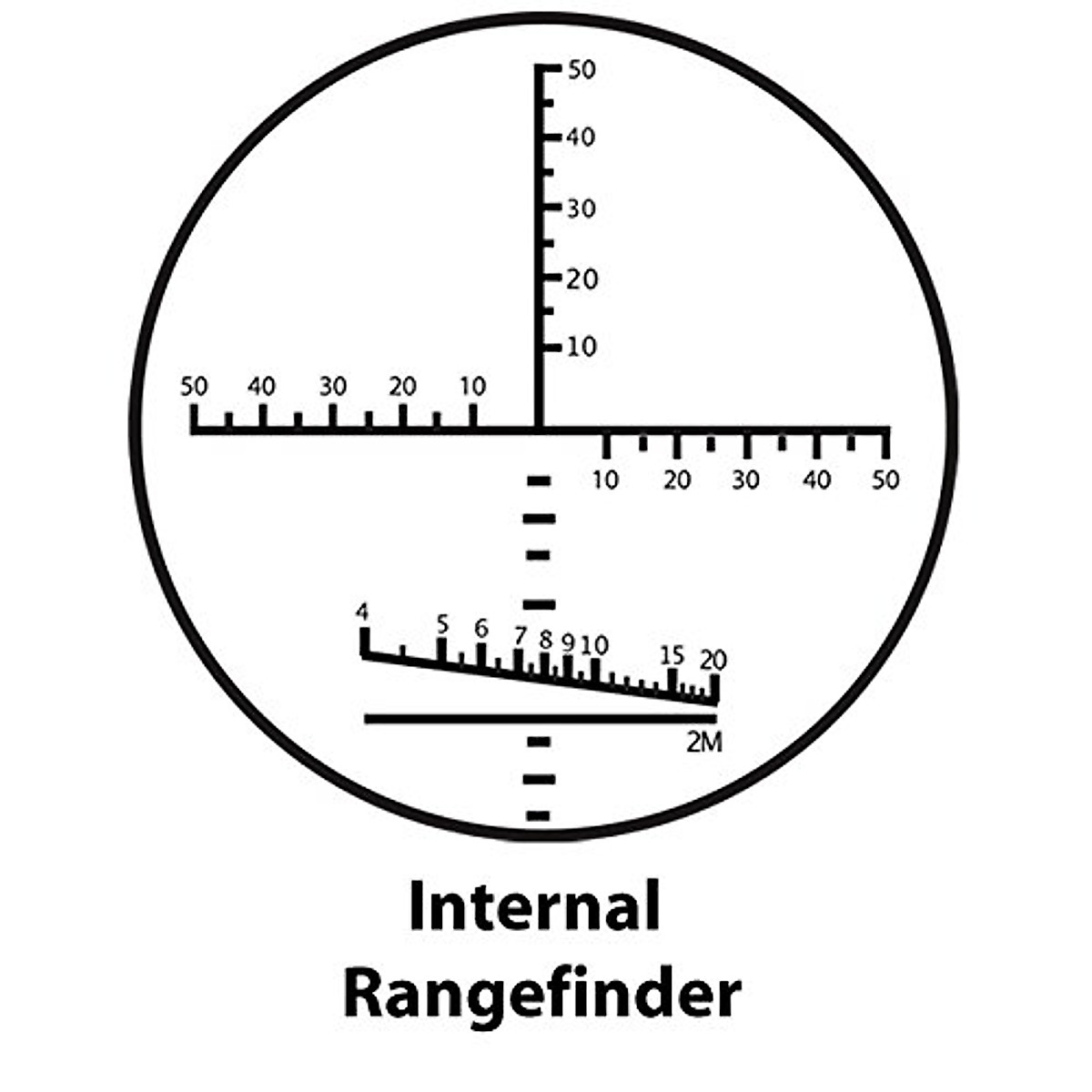 BARSKA 7x50 WP Battalion Floating Binoculars with Internal Rangefinder , Black