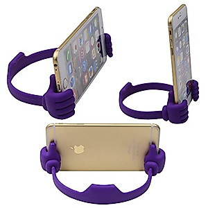 Honsky Thumbs-up Cell Phone Stand, Pack of 7, Universal Flexible Multi-Angle Cute Desk Desktop Phone Holder, Compatible with Android Switch Nintendo Tablet, Assorted Colors, Bundle