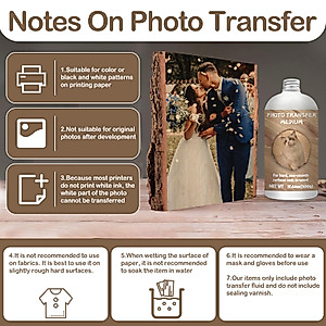 1DFAUL 500g Gel Medium for Photo Transfer, Photo Transfer Medium Gel to Wood & Other Hard Surfaces, DIY Crafts, Home Decorations, Personalized Gifts (17.63 OZ)