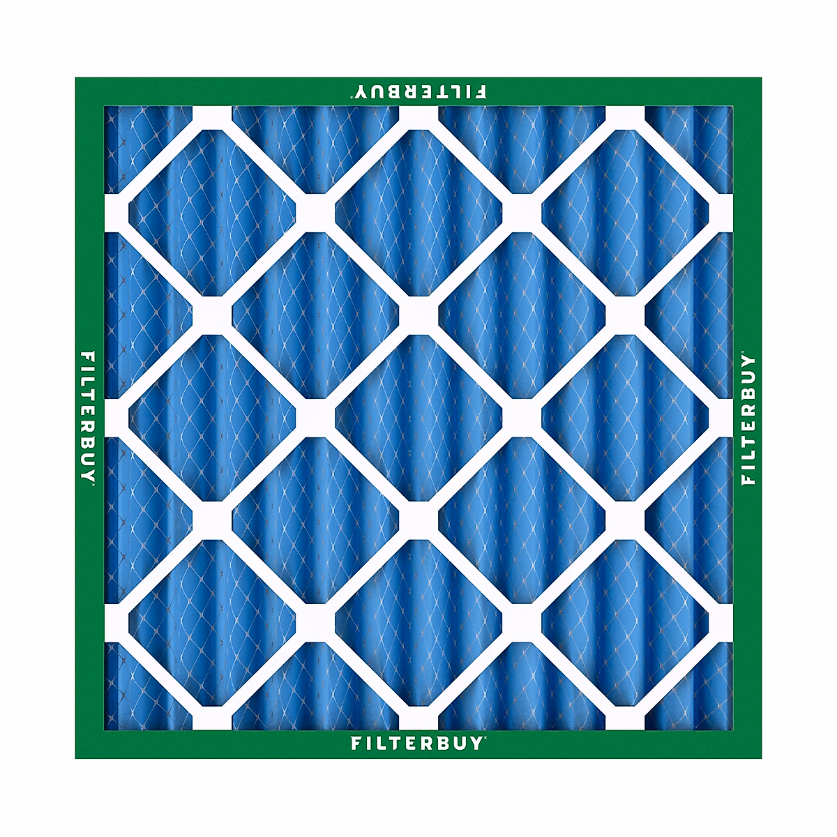 Filterbuy 14x14x2 Air Filter MERV 13 Optimal Defense (6-Pack), Pleated HVAC AC Furnace Air Filters Replacement (Actual Size: 13.50 x 13.50 x 1.75 Inches)