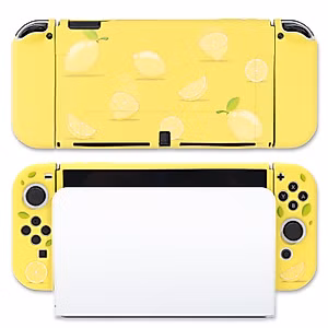 BelugaDesign Ramen Sushi Switch Case | Food Dumpling Noodles Japanese Cute Kawaii Pastel Case | Cover Snap on Shell Compatible with Nintendo Switch (Switch OLED, Clear)