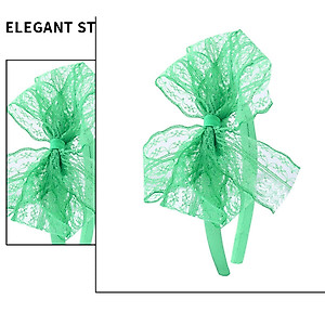 AlamnoFu 10pcs 80s Lace Headbands 80s Costumes For Women Girls Neon Lace Headband Bulk Outfits Party Accessories