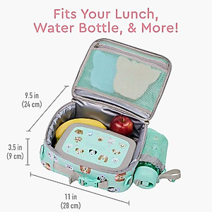 Bentgo® Kids Lunch Bag Set Water Bottle - New & Improved 2023 (Puppy Love)