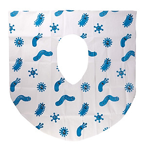 Potty Shields Toilet Seat Covers Disposable (6 Pack) - XL Waterproof Toilet Cover for Toddlers, Kids & Adults - Portable & Individually Wrapped for Travel, Potty Training, Vacations, Public Restrooms