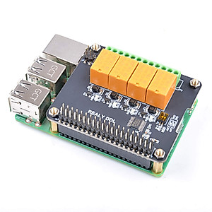 GeeekPi 4 Channel Relay Board Module for Raspberry Pi, Power Relay Module for Raspberry Pi 4B & Raspberry Pi 3 Model B+ & Raspberry Pi 3/2 Model B (No Programming Required/Programmable)