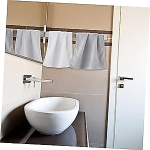 DOITOOL 3 Sets Stainless Steel Towel Mounted Towel Hanging Storage Holder Bathroom Towel Bar Wall Mounted Clothing Rack Towel Hanger 304 Stainless Steel Shelf Tower