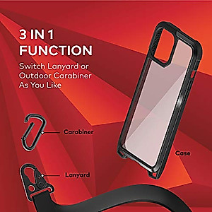 SwitchEasy Compatible with iPhone 12 Mini Case - Odyssey, Aluminum Alloy Aero-Tech Case with Crossbody Lanyard, Adjustable Fashion Neck Strap, Military Grade Protection & Scratch Resistant - Silver