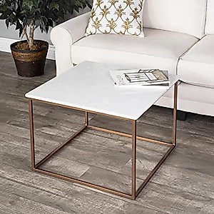 Butler Holland Marble and Metal Coffee Table