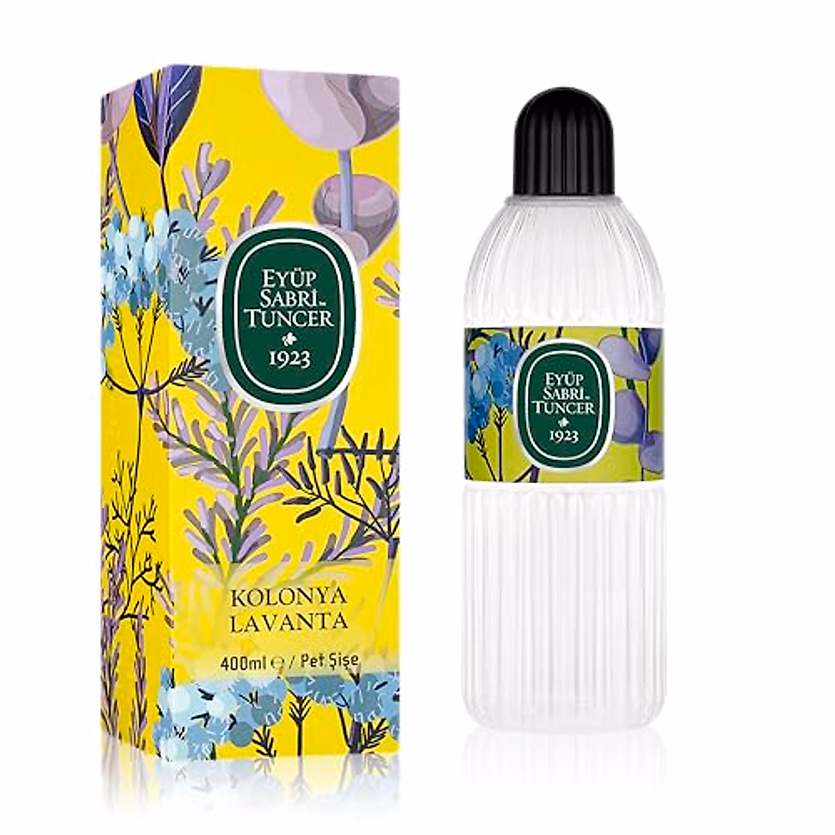 Eyüp Sabri Tuncer Lavender Fragrance Water – Kolonya Lavanta – 400 ml PET Bottle – Cologne Water – eau de cologne from Turkey