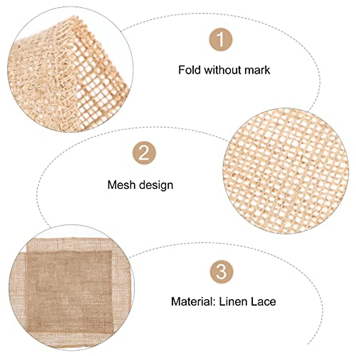 jojofuny Rustic Wedding Decor Rustic Wedding Decor 2pcs Burlap Placemats Beige Table mats Farmhouse Rustic Linen Table Mat Dinner placemats Jute Rustic Tablemats Cotton Placemats Cotton Placemats