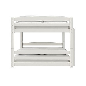DHP Phoenix Full-Over-Full Floor Bunk Bed, White