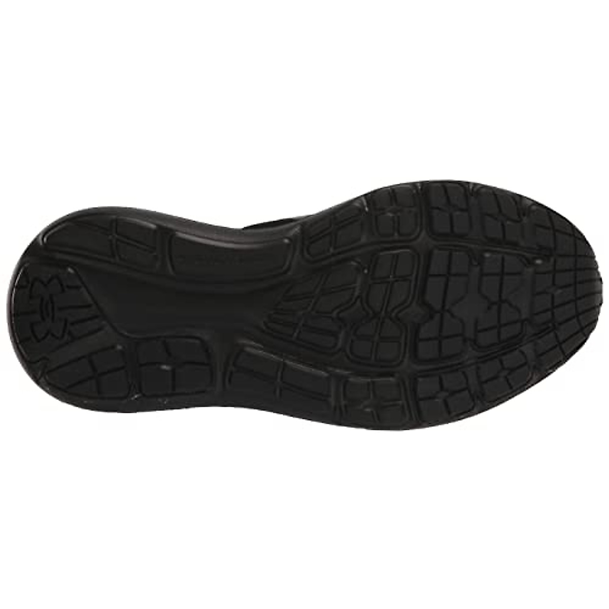 Under Armour Women's Surge 3 Slip On Running Shoe, (002) Black/Black/Black, 8