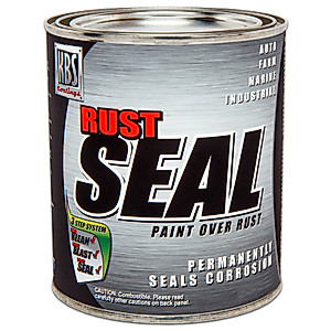 KBS Coatings 4402 Satin Black Rustseal -1 quart, Covers 50 Sq Ft, Proven Rust Prevention