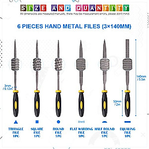 Glarks 18Pcs Assorted Wood Rasp Set Include 12Pcs Mini Hand Metal Files, A Brush and Storage Box with 4Pcs Sandpaper for Fixing Jewelers Diamond Wood Carving Craft