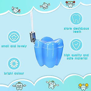 90 Pack Lost Teeth Saver Necklace Milk Teeth Storage Box Necklace Lovely Baby Milk Tooth Fairy Save Box Nice Child Teeth Keepsake Holder Tooth Organizer for Kids Lost Teeth Container, Shower Gift