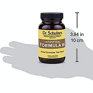 Dr. Schulze's Intestinal Formula #1 Colon Bowel Cleanse Laxative Capsules, 90 Count (90 Capsules)