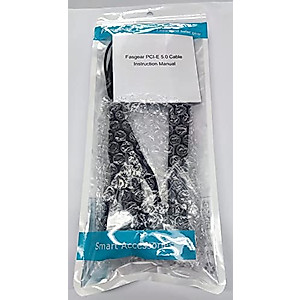 Fasgear PCI-e 5.0 Extension Cable: 16Pin(12+4) Male to PCIE 5.0 4x8(6+2) Pin Female Sleeved Extension Cable, 40cm 12VHPWR Cable Compatible for GPU GeForce RTX 3090Ti & RTX 4080 4090 (16AWG/Black)