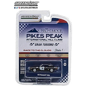 Greenlight 13330-D Pikes Peak International Hill Climb Series 1-1971 Plymouth ‘Cuda #42 - Jess Neal 1/64 Scale