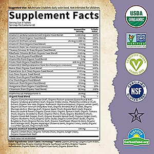 Garden of Life Women’s Prenatal Multivitamin with Vitamin D3, B6, B12, C & Iron, Folate for Energy & Healthy Fetal Development mykind Organics – Organic, Non-GMO, Gluten-Free, Vegan, 60 Day Supply