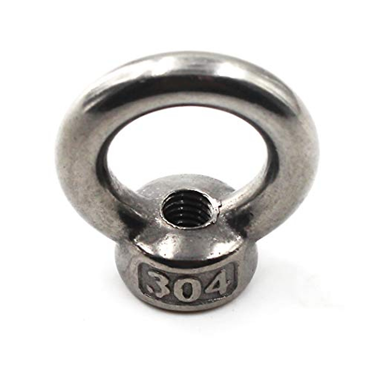 Pack of 20 M5 Lifting Eye Nut 304 Stainless Steel Ring Eye Bolts Threaded Nuts
