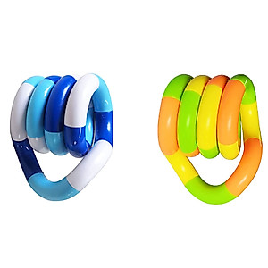 10pcs Fidget Toys - Sensory Items Quiet Fidget Toys for Adults Boys Girls Anxiety Stress Relief Toys Pack- Squeeze, Twist, Chain Spinner Alternative Gift