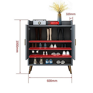 Shoe Organizer Cabinet,Shoe Holder,Shoe Rack for Front Door Entrance,Shoe Rack Shelf,Shoe Cabinet,for Living Room Entrance Hallway (60A)