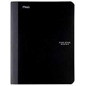 Five Star Composition Book, Notebook, College Ruled Paper, 100 Sheets, 9-1/2 x 7-1/2, Color Selected For You, 1 Count (09120)