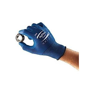 Ansell Healthcare 111718 Series 11-818 HyFlex Light Nitrile Duty FORTIX Foam Glove, Size 11, Blue (Pack of 144)