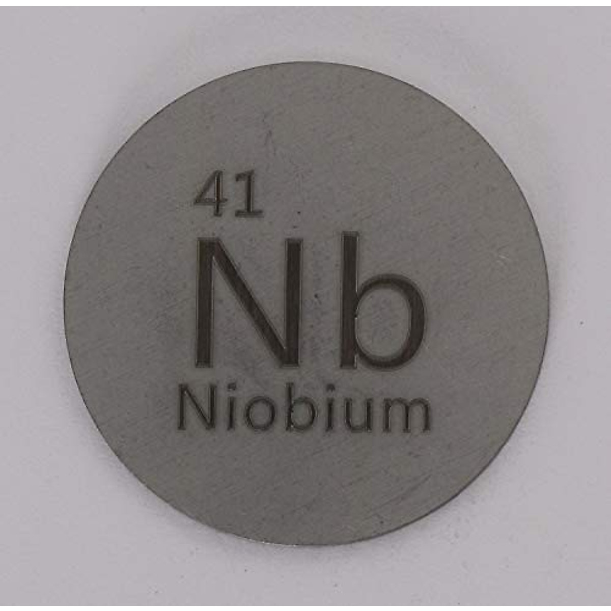 Niobium (Nb) 27mm Metal Disc 99.95% Pure for Collection or Experiments