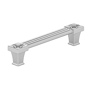Richelieu Hardware BP8822128CHBRZ Verona Collection 5 1/16-inch (128 mm) Center-to-Center Grooved Champagne Bronze Transitional Rectangular Cabinet and Drawer Pull Handle for Kitchen, Bathroom, and Furniture