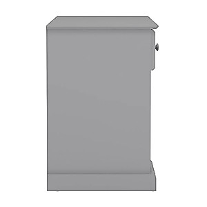 Agnus.W Wood Kids Desk with 1 Drawer and 2 Shelf Storage, Gray