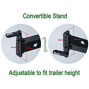 AMK RC Trailer, 1/10 Scale Trailer, Metal 1/10 RC Trailer with RC Trailer Hook Coupler and 1/10 RC Kinetic Winch Strap for 1/10 RC Crawler SCX10 TRX6 Redcat GEN8 TRX4 Upgrades