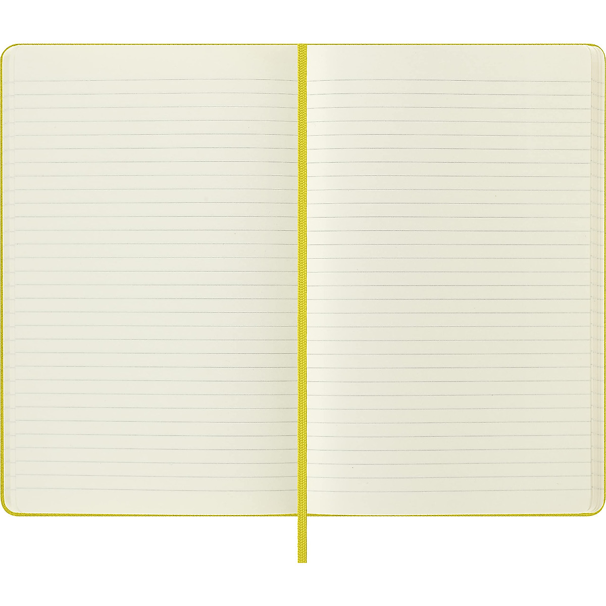 Moleskine Classic Notebook, Hard Cover, Large (5" x 8.25") Ruled/Lined, Hay Yellow (Silk), 240 Pages