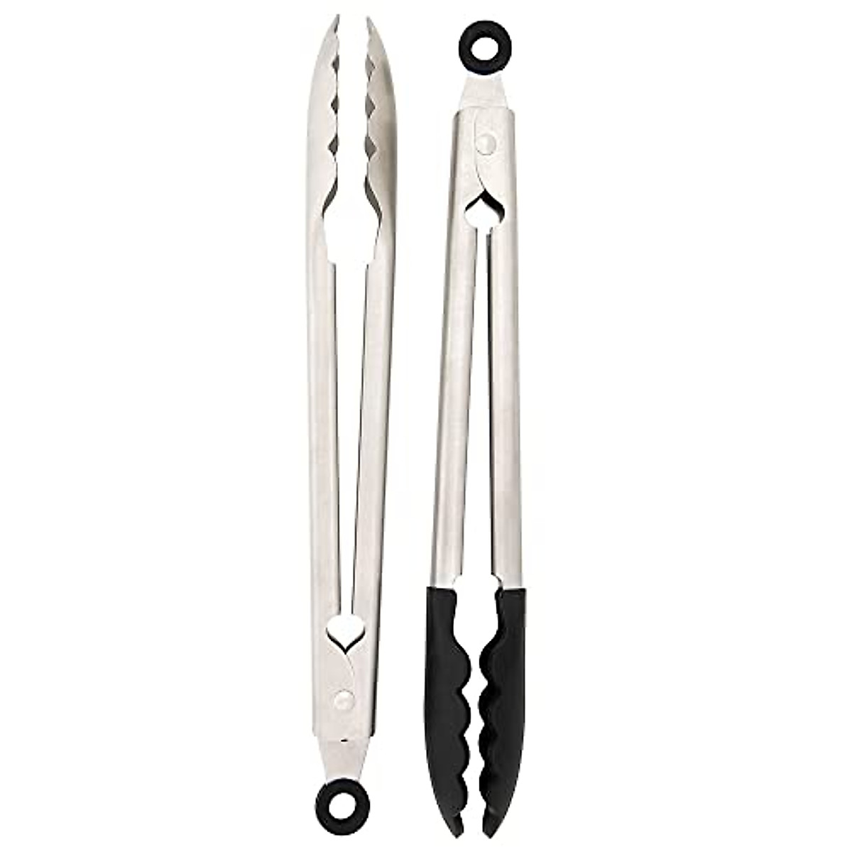 KitchenAid Universal Utility and Silicone Tipped Stainless Steel Kitchen Tongs, Set of 2
