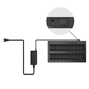 TENAVOLTS 1.5V AA Lithium Rechargeable Battery, 1.8h Fast Charge, Wall Charger, Constant Output at 1.5V, 2775 mWh, 20 Count with Charger