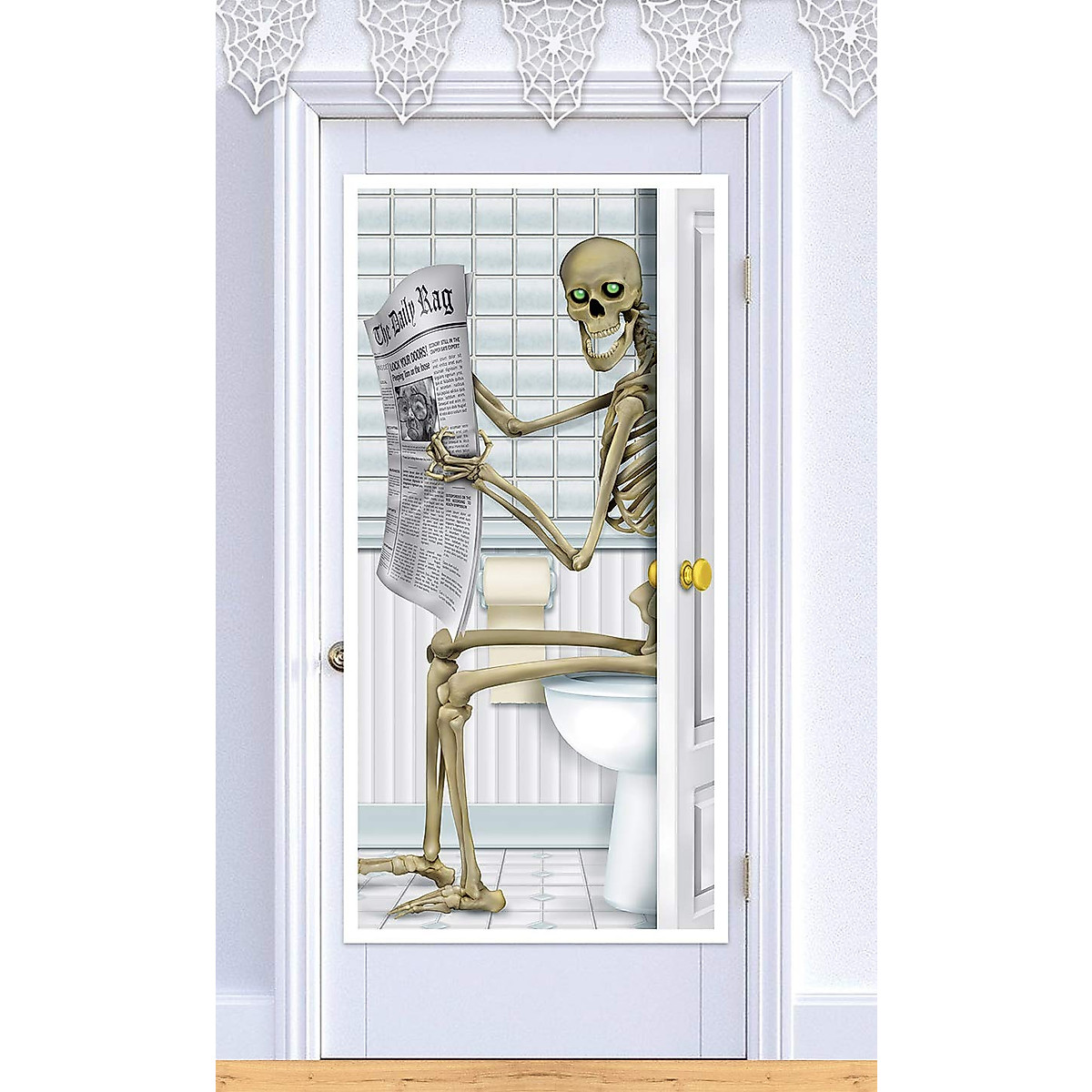 Beistle Skeleton Restroom Door Cover Party Accessory