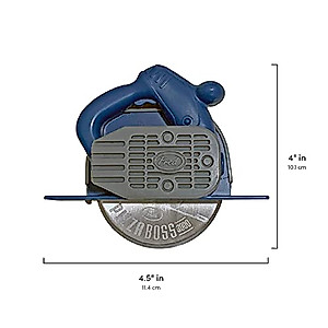 Genuine Fred PIZZA BOSS 3000, Circular Saw Stainless Steel Pizza Wheel, Great Gift for Guys and Pizza Lovers, Easy to Clean with Removable Shield - White Elephant Gift - Fun Kitchen Gadget