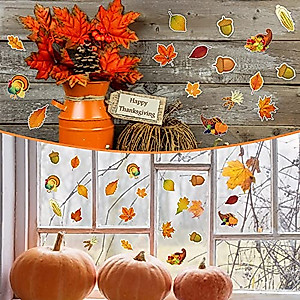 60 Pieces Thanksgiving Fall Autumn Classroom Bulletin Board Decorations Turkey Cutouts Maple Leaves Cutouts Corn Cutouts Acorn Cutouts for Thanksgiving Fall Classroom Wall Chalkboard Decor