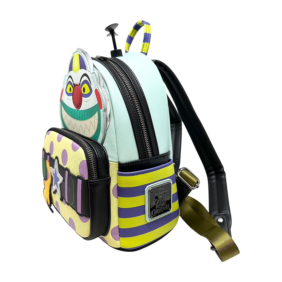 Loungefly Disney The Nightmare Before Christmas Clown Cosplay Womens Double Strap Shoulder Bag Purse NBC