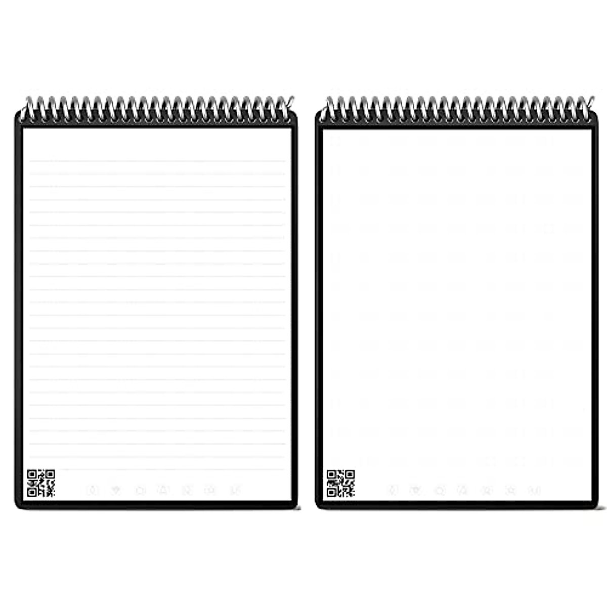 Rocketbook Flip Smart Reusable Executive Size Notepad, 6" x 8-4/5", 1 Subject, Dot-Grid and Line Ruled, 18 Sheets, Teal