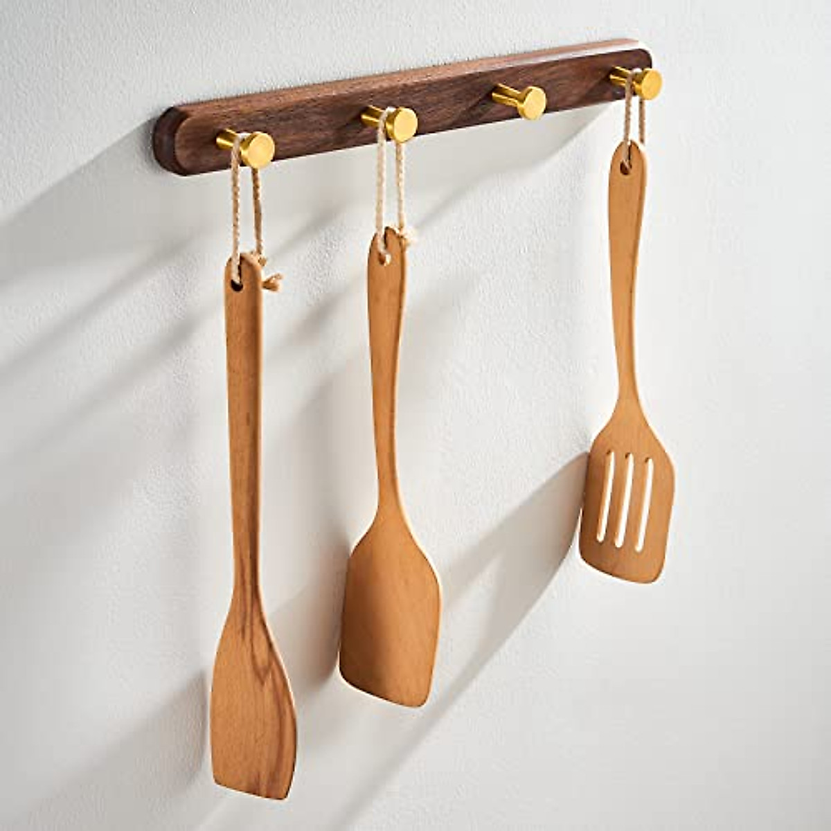 Wood Wall Mount Hooks, Modern Coat Hooks, Coat Rack Wall Mounted Hangers for Clothes, Keys, Plants, Towels, Wooden Hat Hooks for Entryway, Bathroom